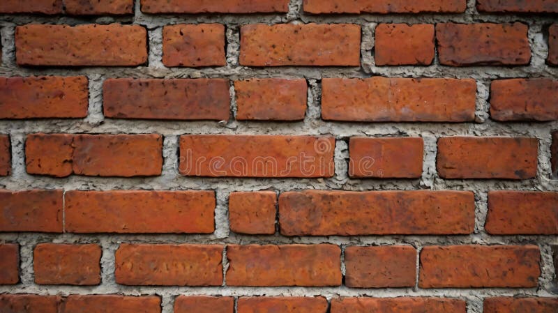 Full Frame Shot of Red Brick Wall Showing Deterioration Stock ...