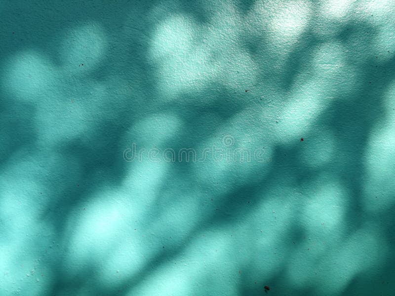 Full Frame Shot of Teal Green Wall and Blurred Circle Light Background ...