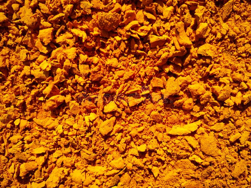 Full Frame Shot of Turmeric Powder Drying Under Sun Stock Photo - Image ...