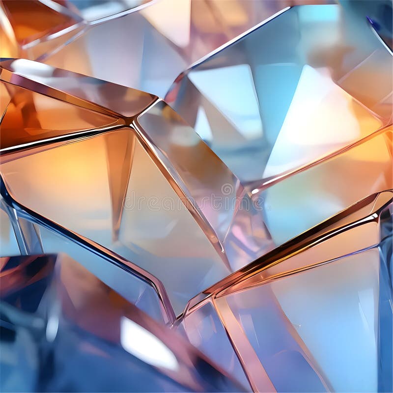 Full Frame of Some Messy Colorful Gradient Crystals, in Various Shapes ...