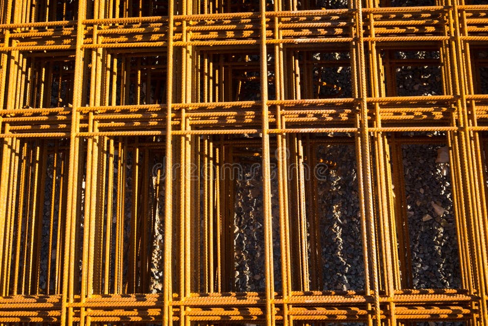 Full Frame Take of Construction Rods Stock Image - Image of slabs, rods ...