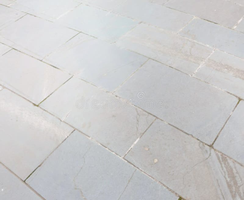 Full Frame Texture Image of Grey Paving Stones Leading into the ...