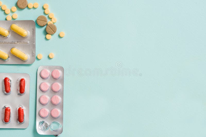 Full Frame Variation of Medicine in Blister Packaging in Pharmaceutical ...