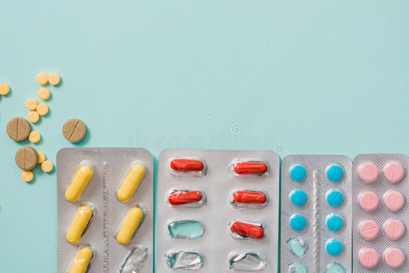 Full Frame Variation of Medicine in Blister Packaging in Pharmaceutical ...