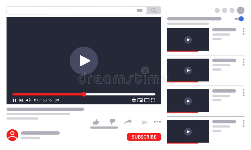 Full frame video template editorial stock photo. Illustration of icon ...