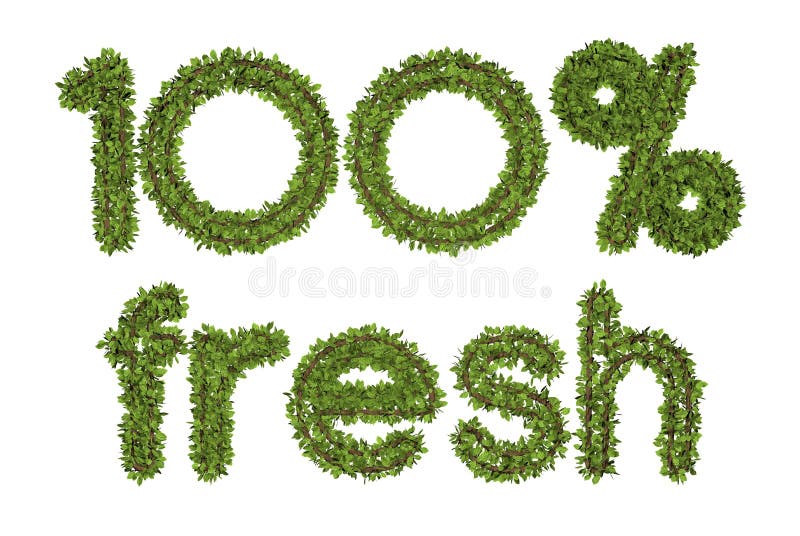 Full Fresh3D Welcome Text on White Background. Stock Illustration ...