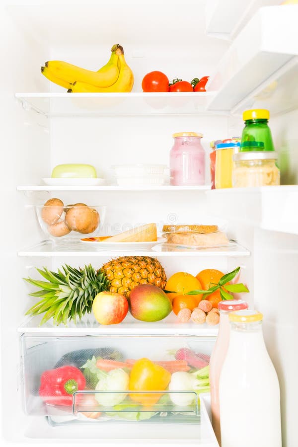 A Full Fridge stock image. Image of kitchen, concept - 98000757