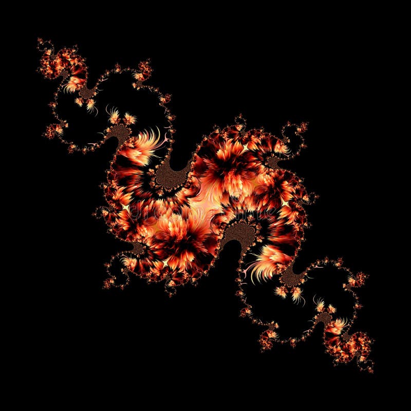 Full Frontal Diagonal Alignment Julia Fractal from Exploding Red-hot ...