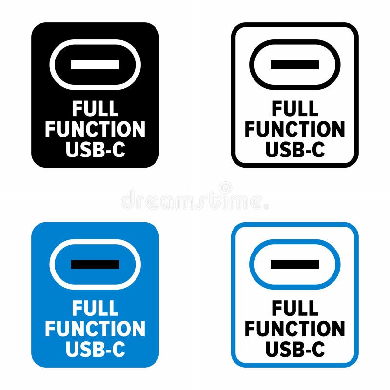 USB Type C symbol stock vector. Illustration of label - 144100483
