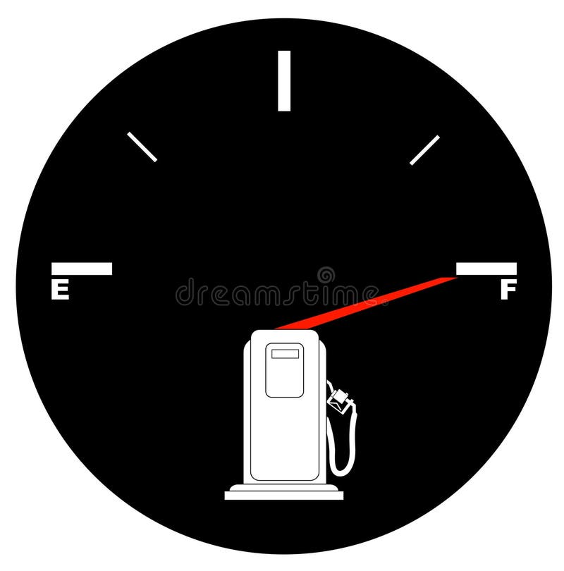 Full gas tank stock vector. Illustration of crisis, energy - 6093073