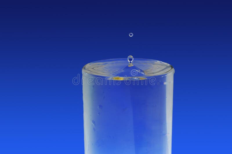 Full glass stock photo. Image of purity, stream, cold - 10136208