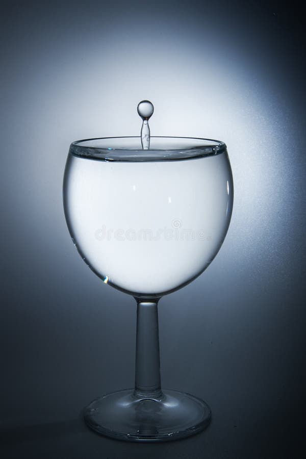 Full glass stock image. Image of clear, water, drop, glass - 4130611