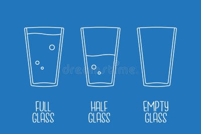 Glass Half Full Perspective Stock Illustrations – 43 Glass Half Full ...