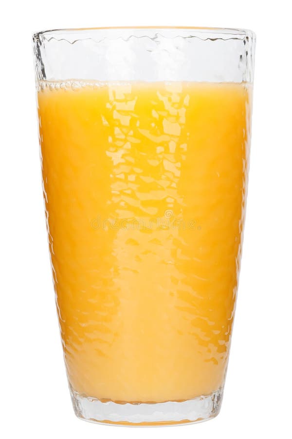 Orange Juice in Glass Isolated with Clipping Path Stock Photo - Image ...