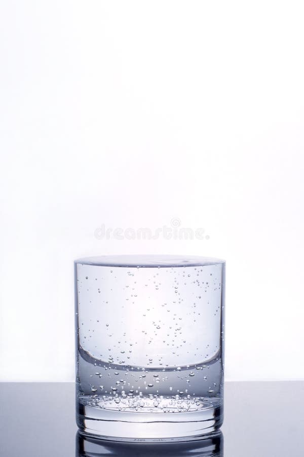 Full glass of water stock image. Image of reflection - 13851133