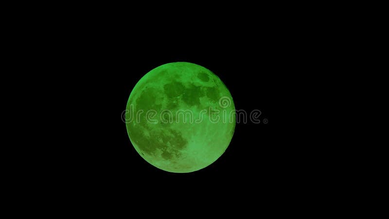 Full Green Moon - Time-lapse, Motion Stock Video - Video of golden ...