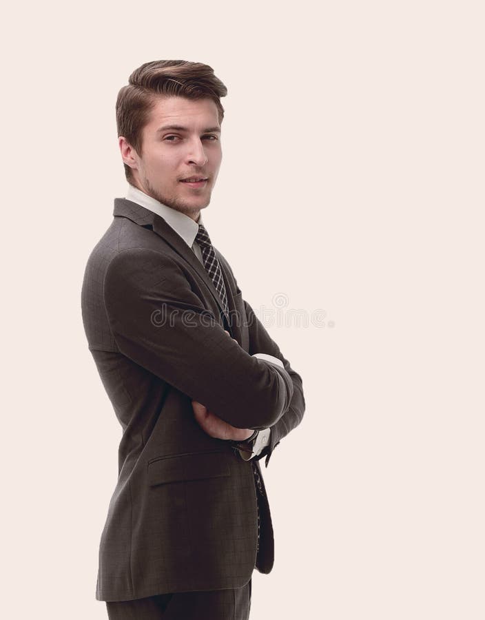 In Full Growth.confident Businessman.side View Stock Photo - Image of ...