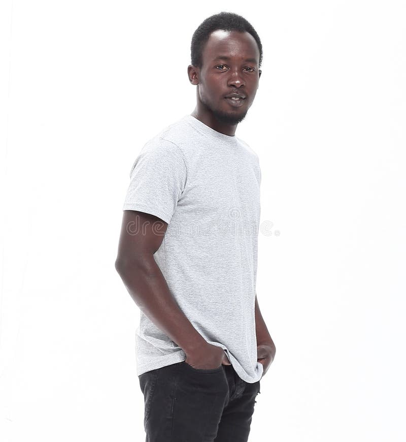 In Full Growth. Handsome Guy in Jeans and a T-shirt Stock Image - Image ... In Full Growth. Handsome Guy in Jeans and a T-shirt Stock Image - Image ...