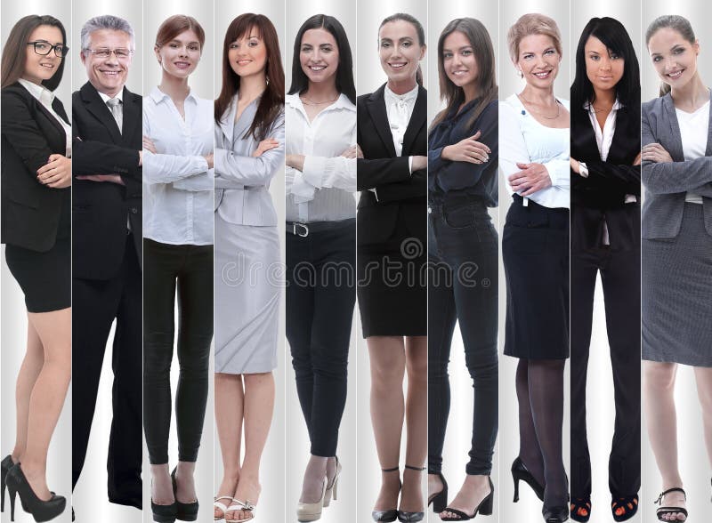 In Full Growth. Modern Successful Business People. Stock Image - Image ...