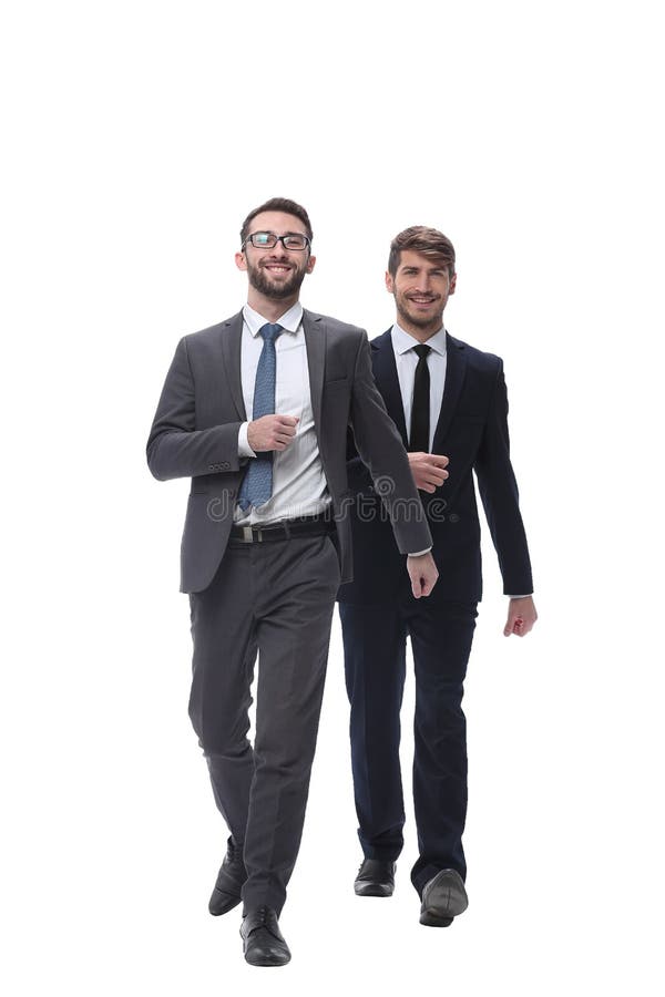Businessmen Use Stepping Stairs from Begin Wood To the Next Wood. Image ...