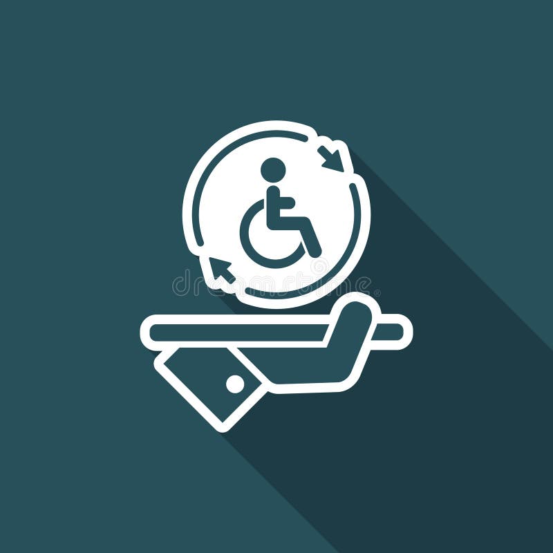 Handicap icon stock vector. Illustration of handicap, help - 9910347