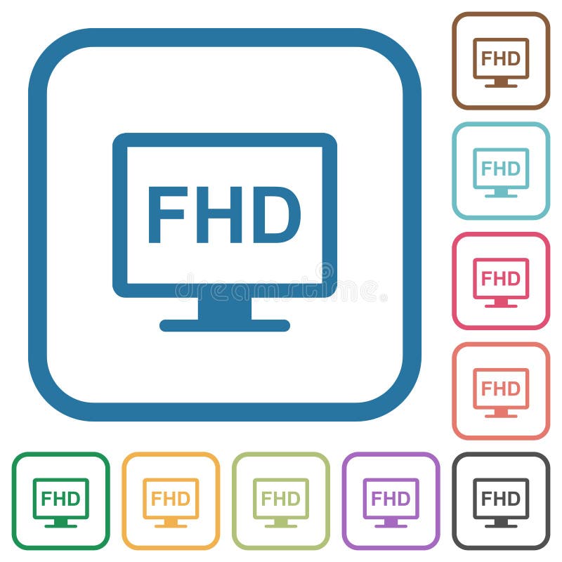 Fullhd Icons Stock Illustrations – 61 Fullhd Icons Stock Illustrations ...