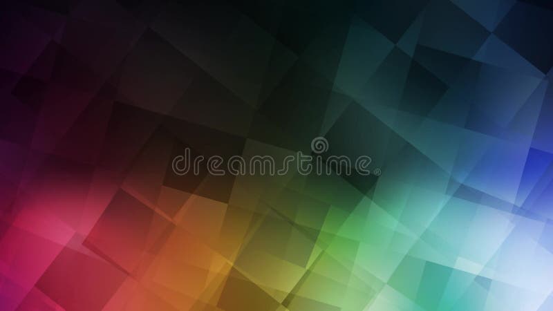 FULL HD Looping Multicolor Blue Triangle Mosaic Template. Stock Footage ...