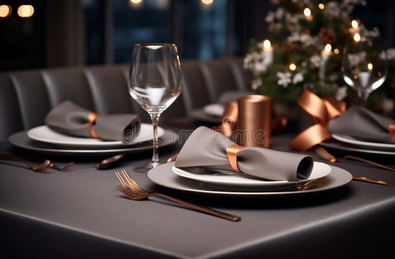 Full Hd Mockup for a Dinner Table at Home Stock Image - Image of ...