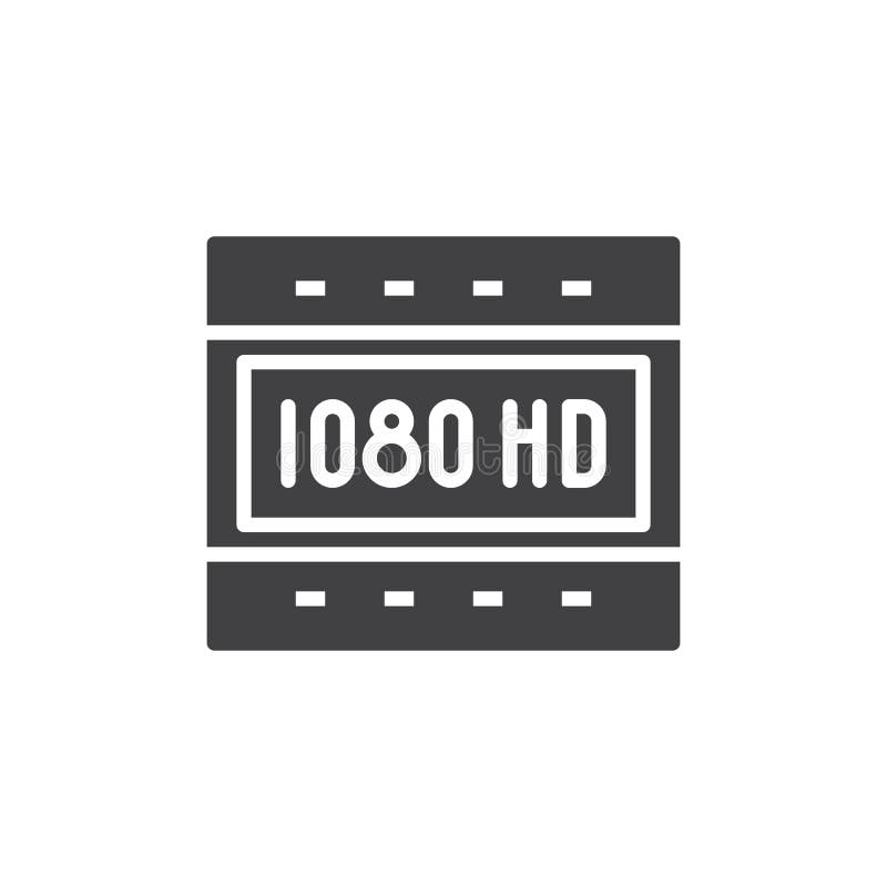 Full HD 1080 Television Icon - Colorful Vector Illustration - Isolated ...