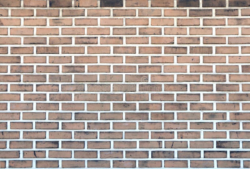 Full Horizontal Texture of Brick Wall. Background Texture of Retro ...