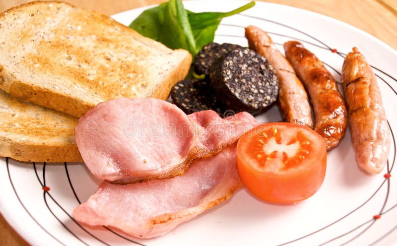 Full Irish Breakfast stock photo. Image of pudding, toast - 7120988