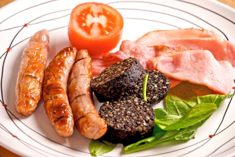 Full Irish Breakfast stock image. Image of pudding, sausage - 7120997