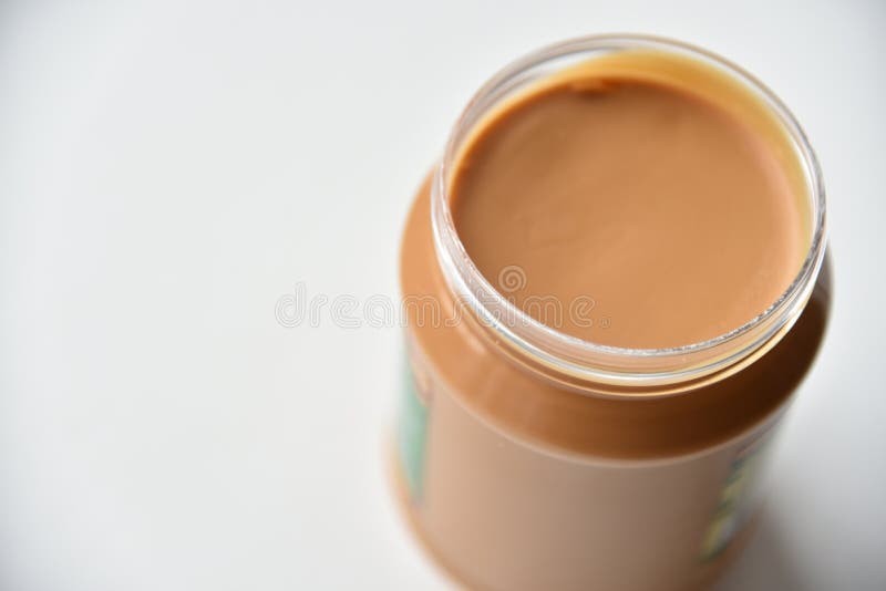 A Full Jar of Nut Paste in the Kitchen Stock Photo - Image of isolated ...