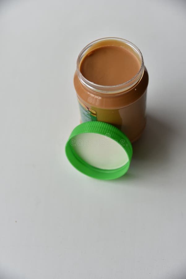 A Full Jar of Nut Paste in the Kitchen Stock Image - Image of isolated ...