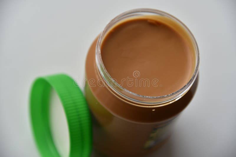 A Full Jar of Nut Paste in the Kitchen Stock Image - Image of full ...