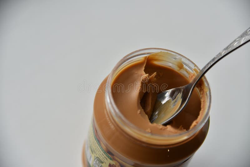 A Full Jar of Nut Paste in the Kitchen Stock Photo - Image of nutrition ...