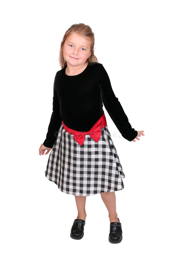 Full length female child stock image. Image of fashion - 7622433
