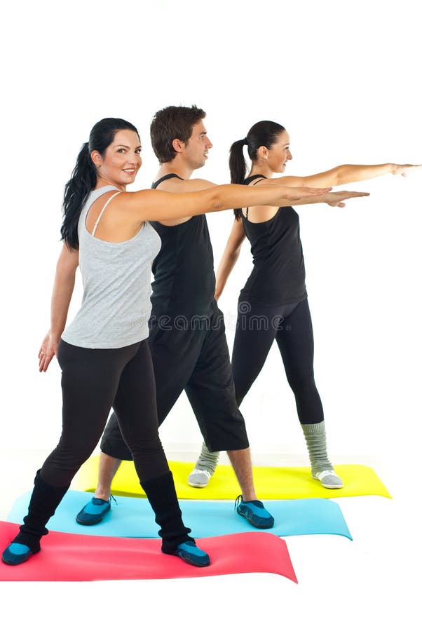 Full Length of People Doing Fitness Stock Photo - Image of beauty, full ...