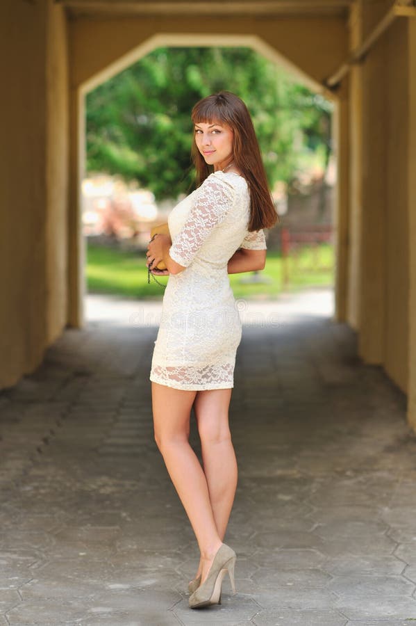 Full-length Portrait of Beautiful Young Woman Model Stock Image - Image ... Full-length Portrait of Beautiful Young Woman Model Stock Image - Image ...