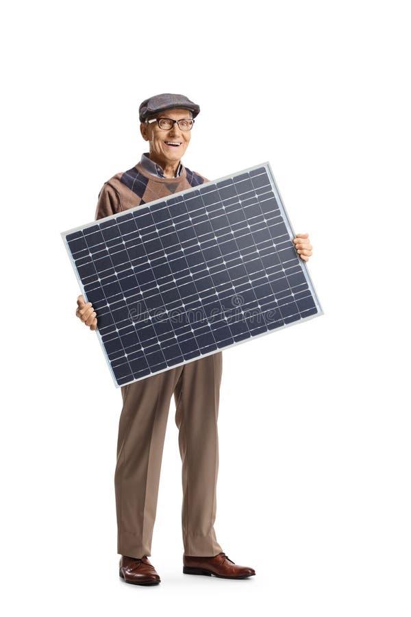Elderly Man Holding Solar Panel Stock Photos - Free & Royalty-Free ...