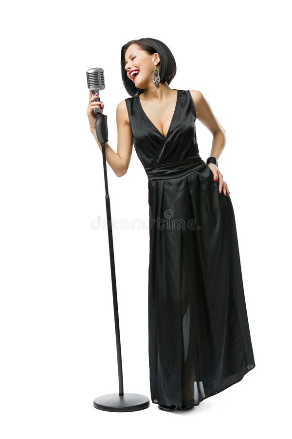 Full-length Portrait Of Dancing Ballerina With Outstretched Arms Stock ...