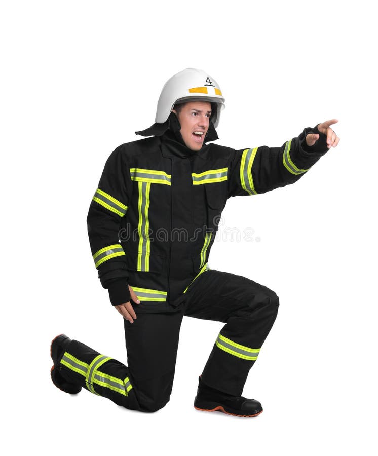 136 Firefighter Pointing Stock Photos - Free & Royalty-Free Stock ...