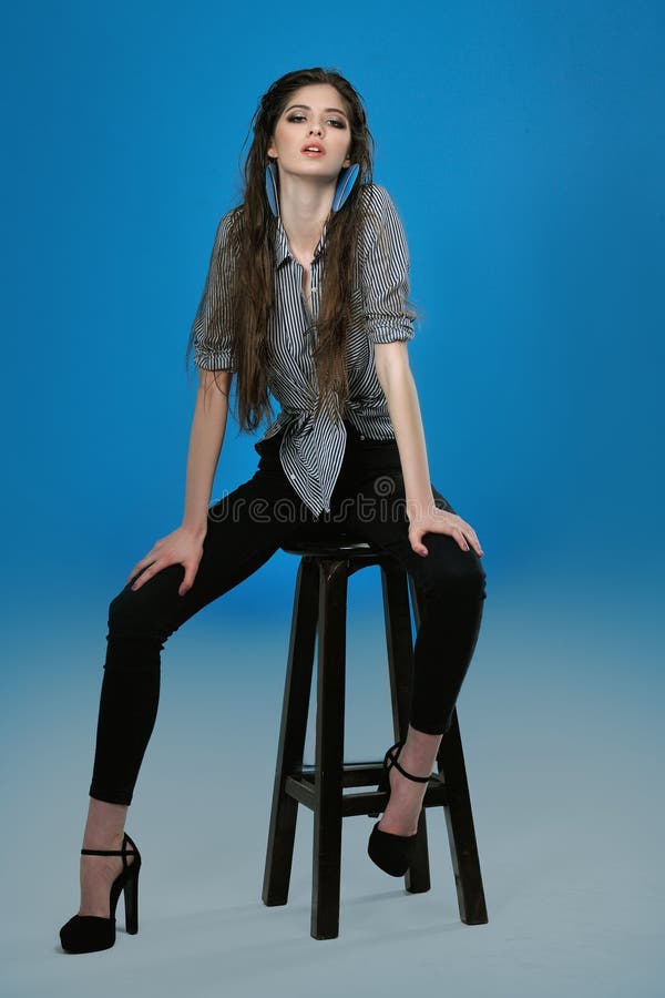 Full Length Portrait Model Who Poses Tests Stock Photos - Free ...