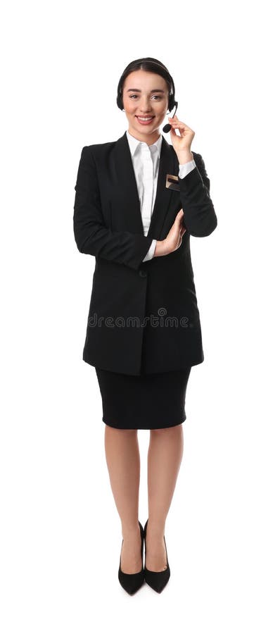 178 Female Hotel Receptionist Uniform White Background Stock Photos ...