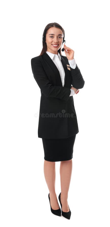178 Female Hotel Receptionist Uniform White Background Stock Photos ...