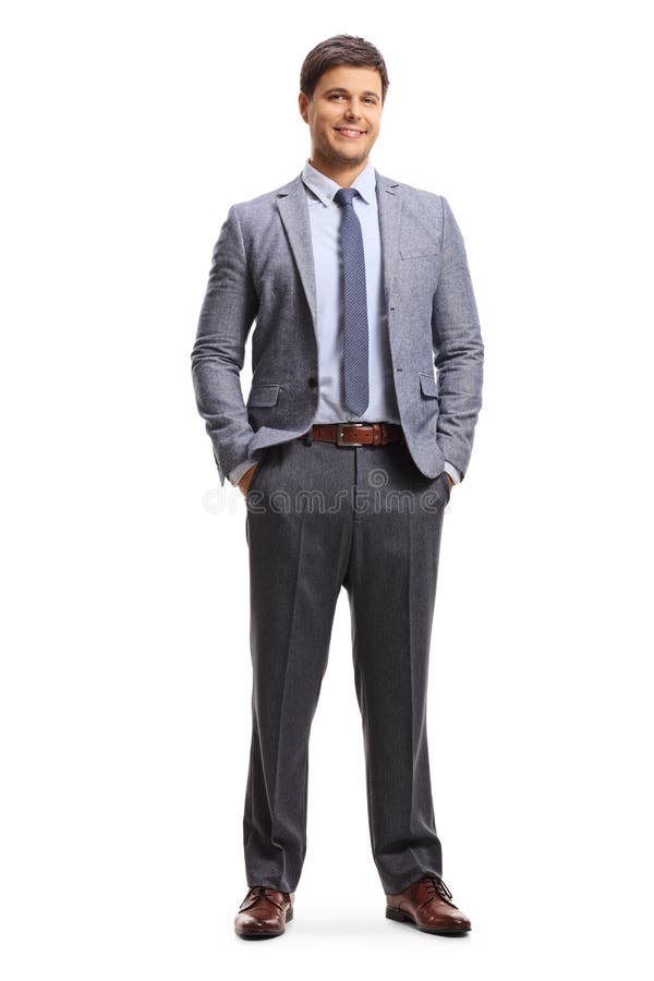 Full Length Portrait of a Young Man in Corporate Wear Wearing Posing ... Full Length Portrait of a Young Man in Corporate Wear Wearing Posing ...