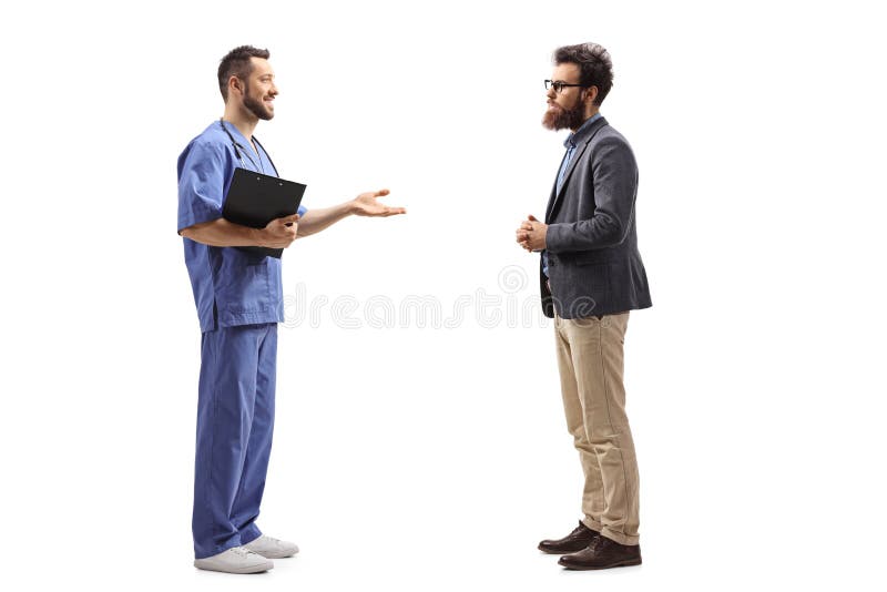 Man Standing and Explaining with Hands Stock Photo - Image of ...