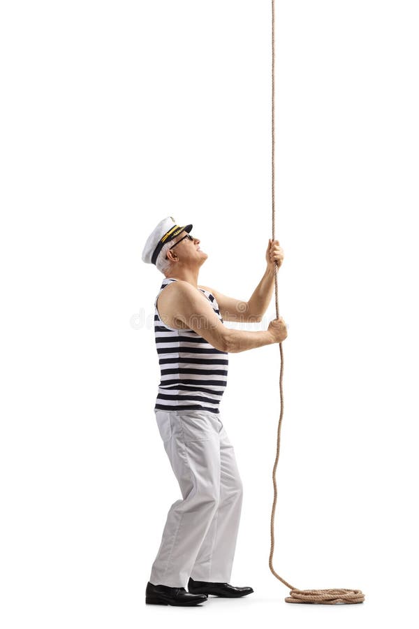 Sailor pulling ropes stock photo. Image of adult, race - 22626930