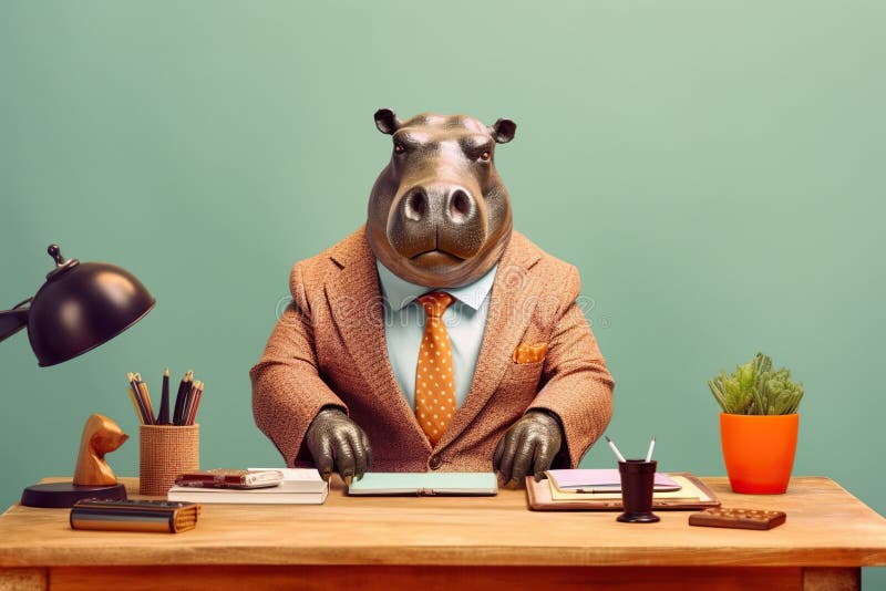 Boss Hippopotamus Stock Illustrations – 200 Boss Hippopotamus Stock ...