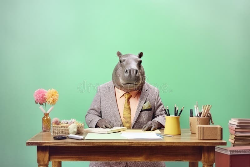 Boss Hippopotamus Stock Illustrations – 200 Boss Hippopotamus Stock ...